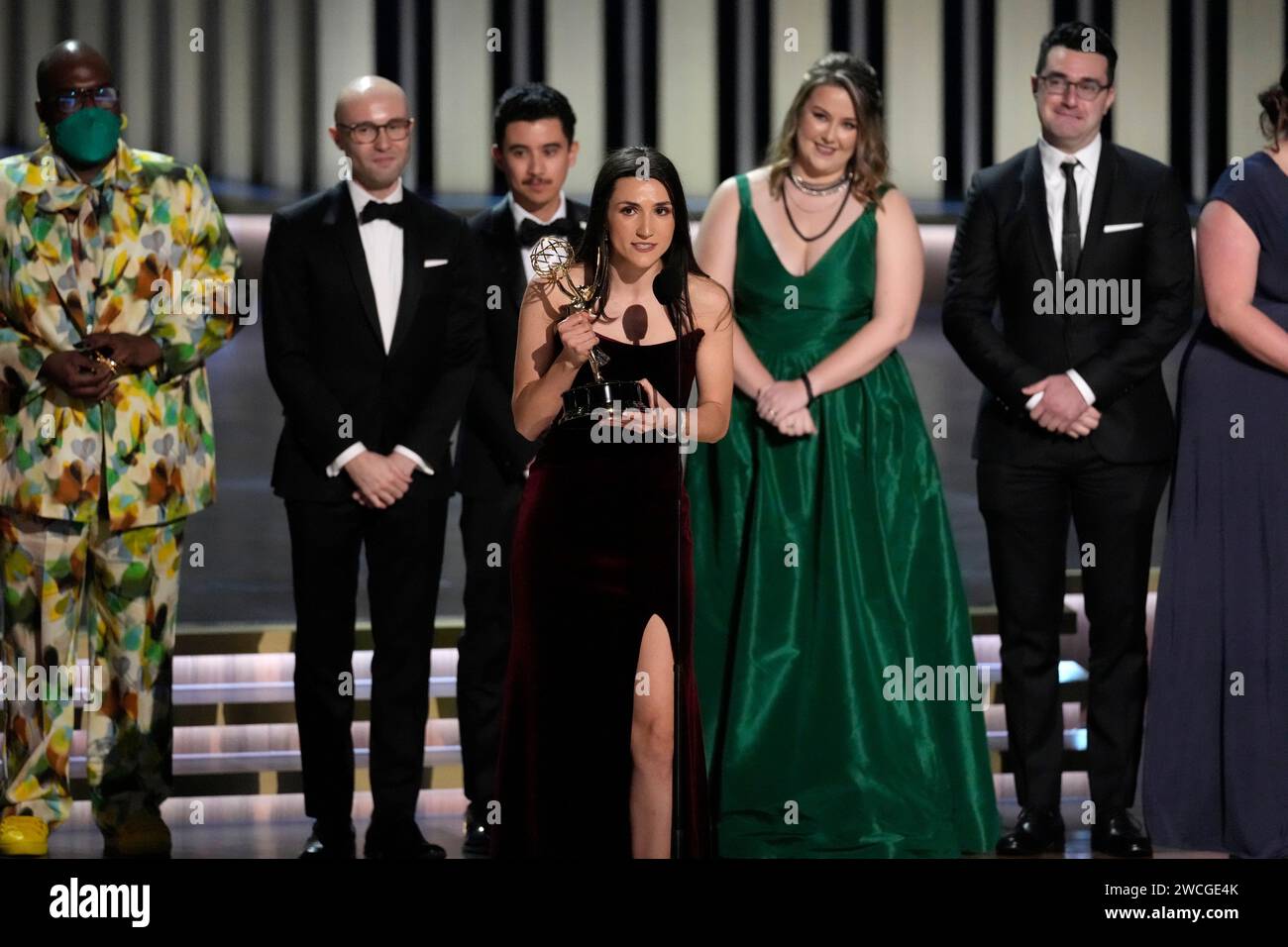Juli Weiner, center and the team from "Last Week Tonight with John ...
