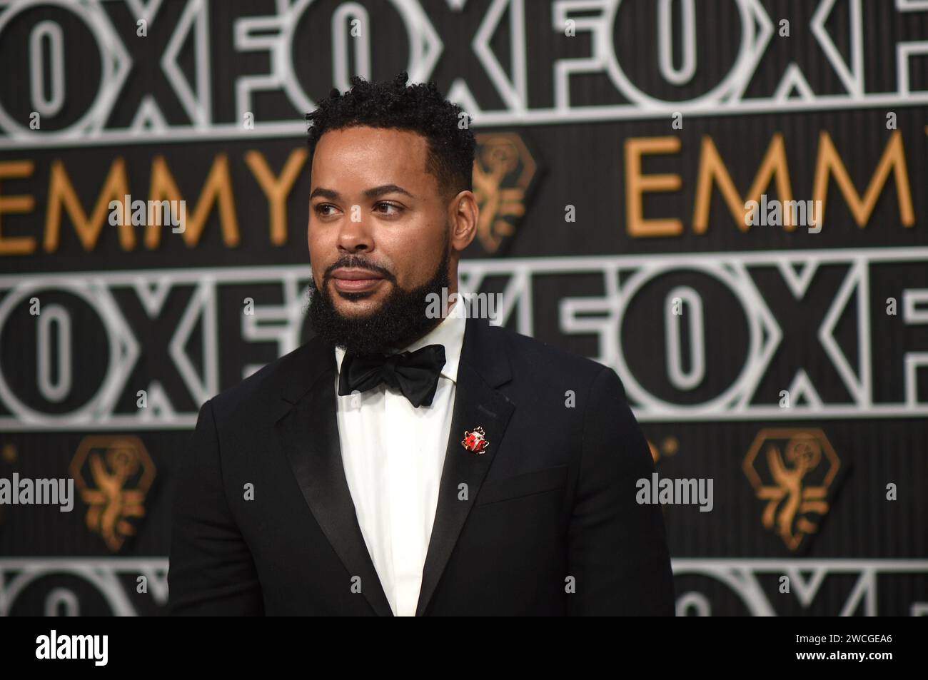 Peter Dodd arrives at the 75th Primetime Emmy Awards on Monday, Jan. 15 ...