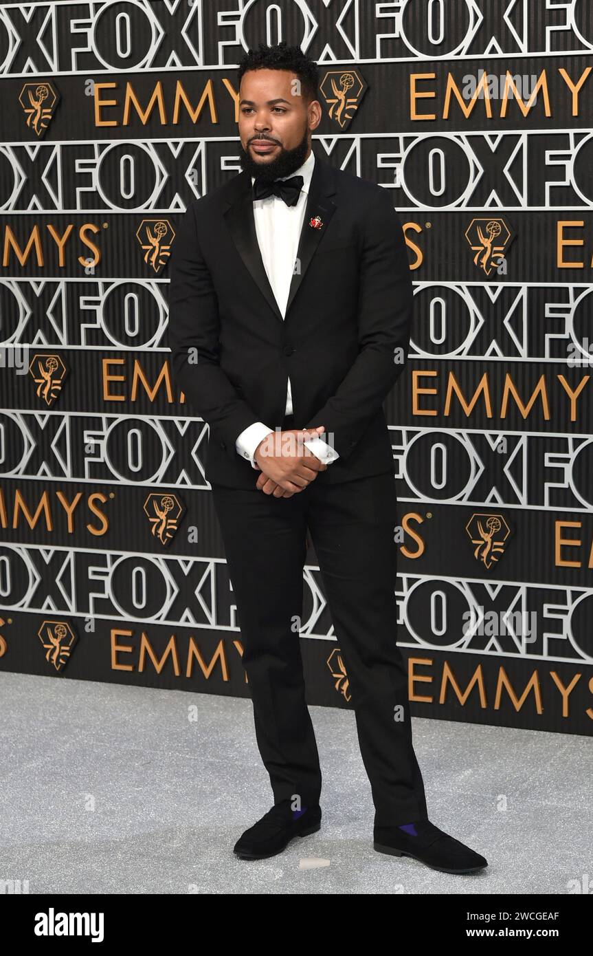 Peter Dodd arrives at the 75th Primetime Emmy Awards on Monday, Jan. 15 ...