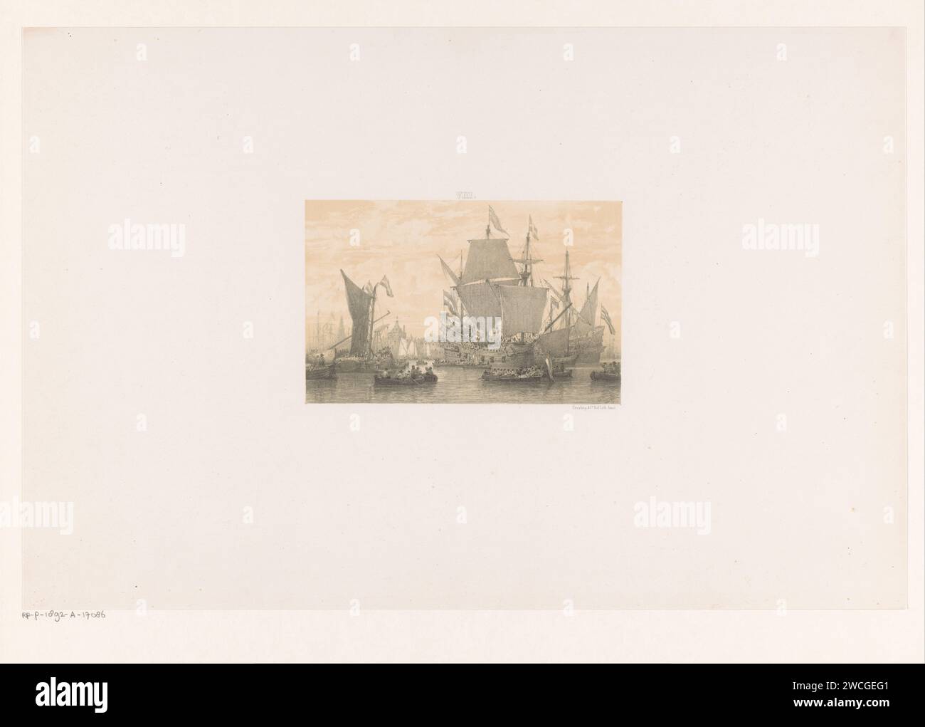 Return home first ships from East India, Johan Conrad Greive, 1876 ...