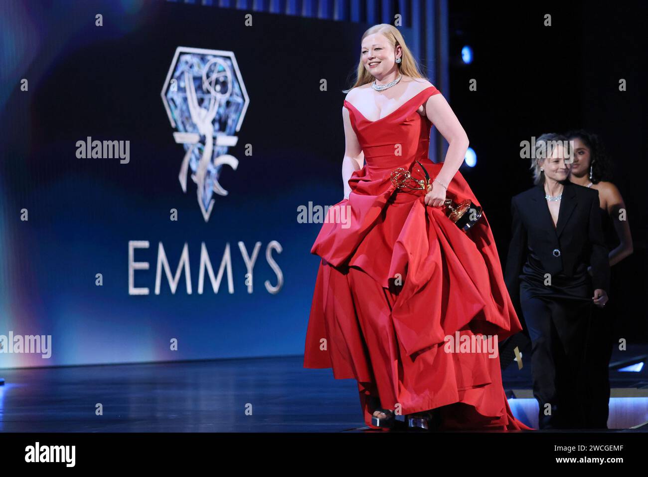 Sarah Snook at the 75th Emmy Awards on Monday, Jan. 15, 2024 at the ...