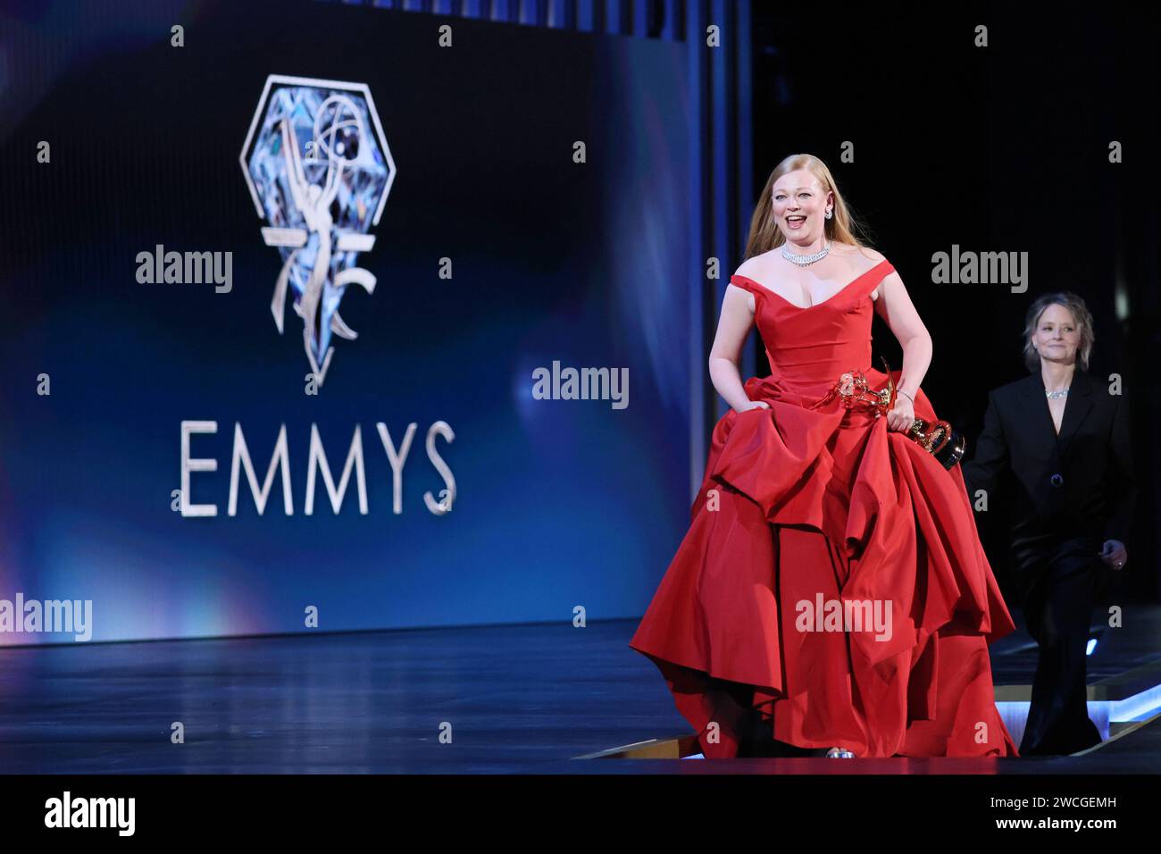 Sarah Snook at the 75th Emmy Awards on Monday, Jan. 15, 2024 at the ...