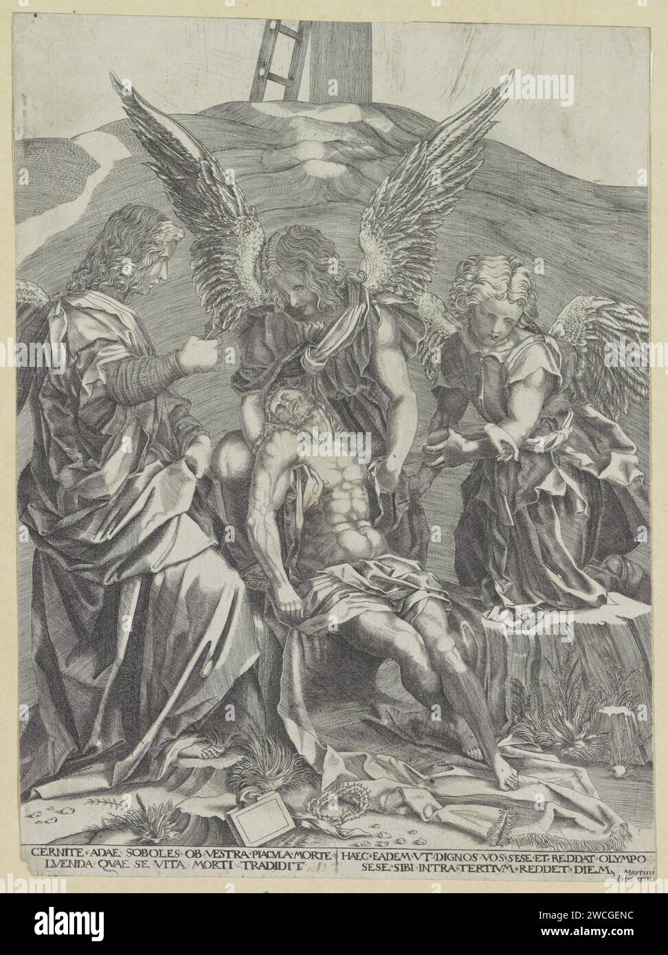 Angel supports christs body hi-res stock photography and images - Alamy