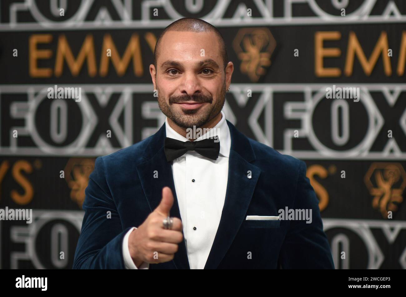 Michael Mando arrives at the 75th Primetime Emmy Awards on Monday, Jan ...