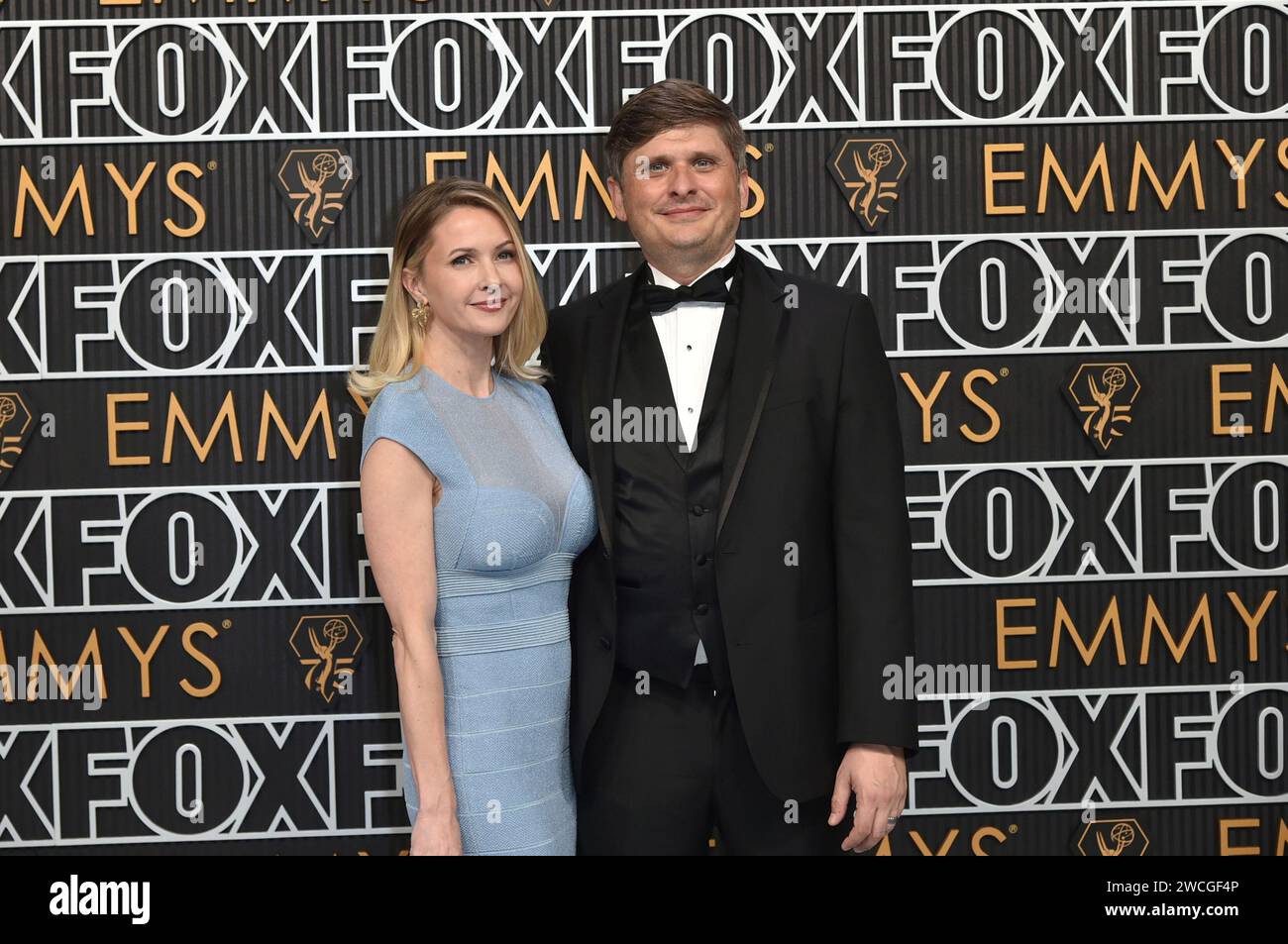 Karen Moneymaker, left, and Carter Swan arrive at the 75th Primetime ...