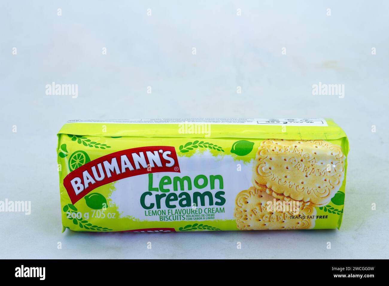 Johannesburg, South Africa - a packet of Baumann's lemon cream biscuits ...