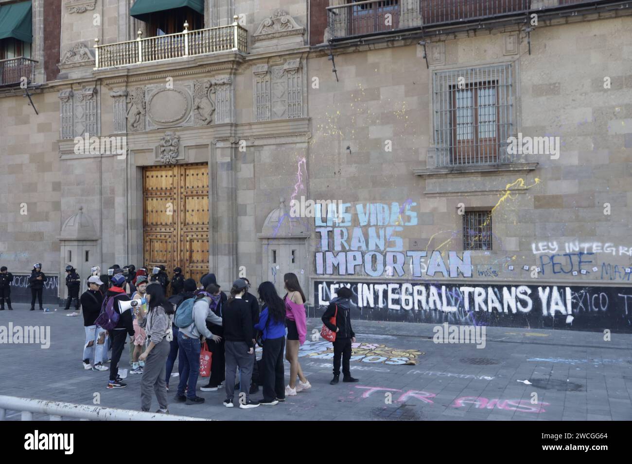 Mexico City, Mexico. 15th Jan, 2024. A group of transgender women ...