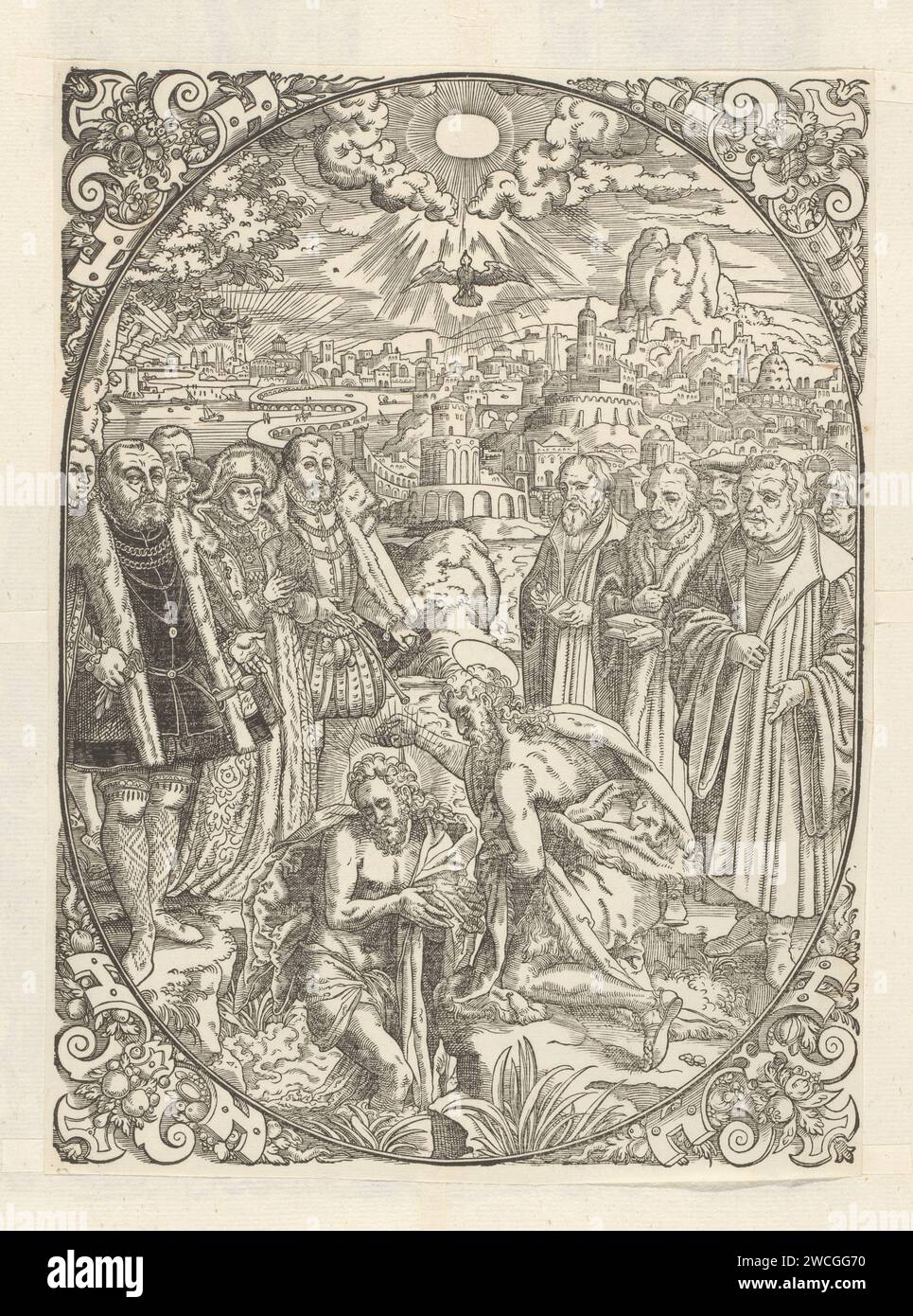 Baptism of Christ, Jost Amman, After, 1549 - 1591 print Print is part ...