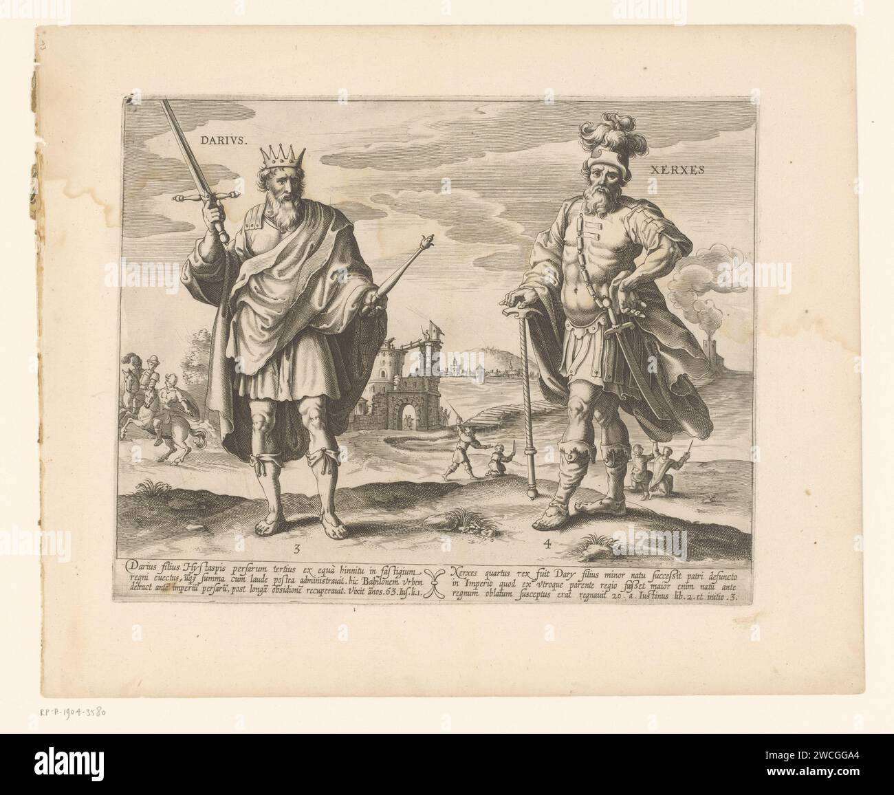 King Darius I and King Xerxes, Anonymous, After Pieter de Jode (I), c ...