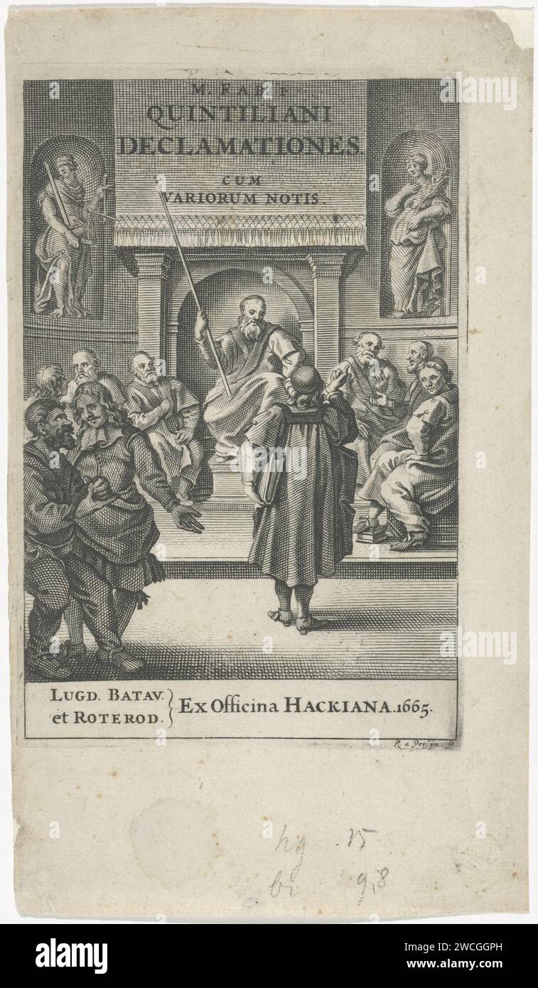 Church interior with clergy, Reinier van Persijn, 1665 print Church ...