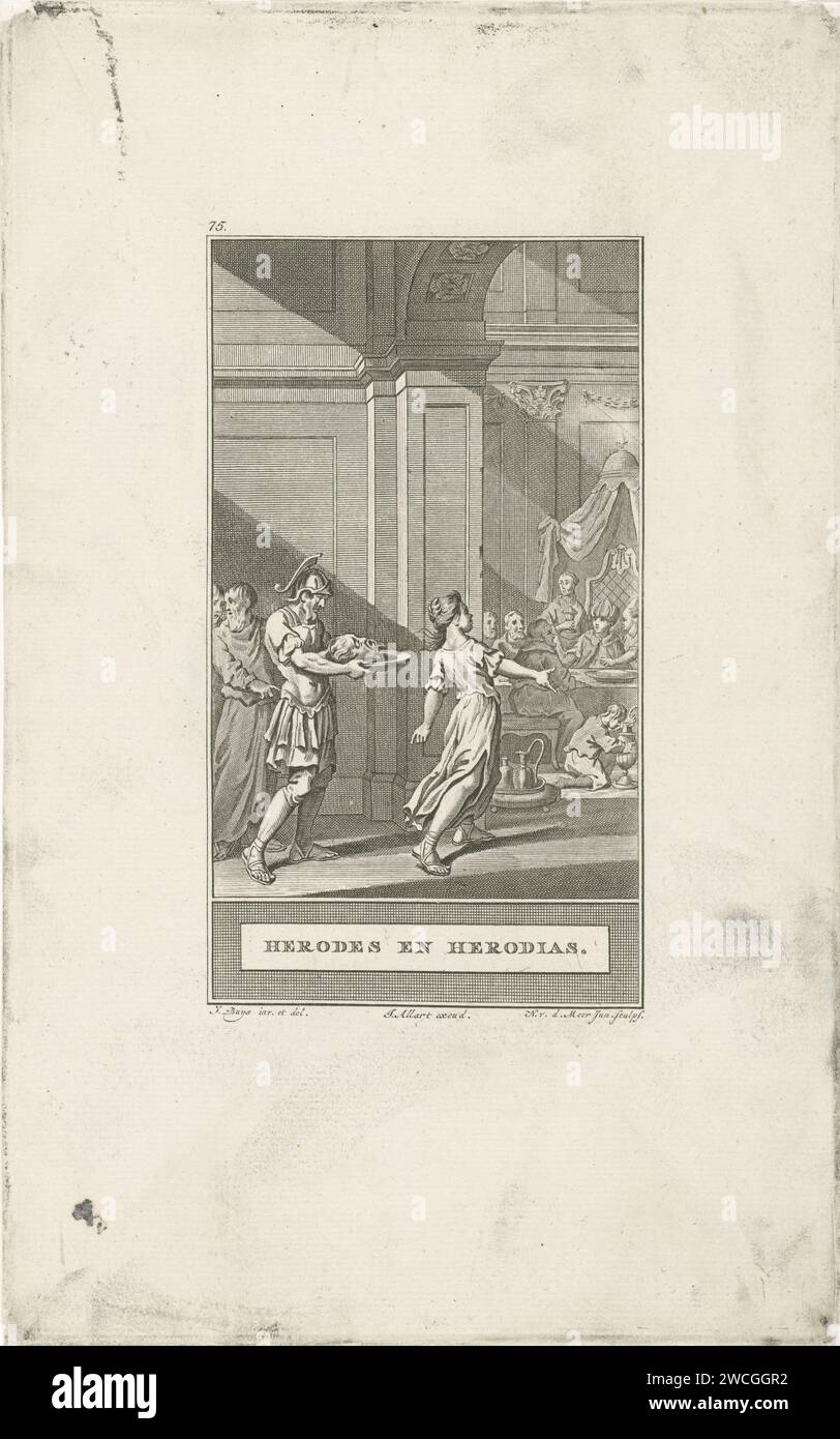 Salome brings Herod and Herodias the head of John the Baptist, Noah van ...