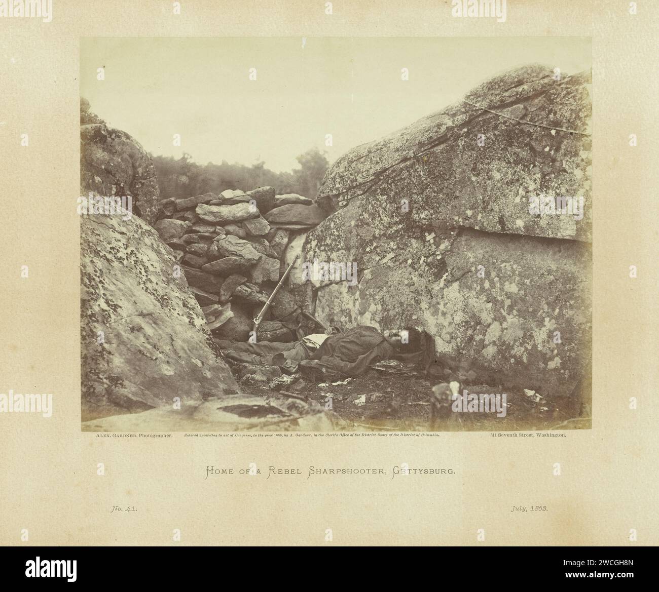 'Home of a Rebel Sharpshooter', Alexander Gardner, 1863 photograph ...