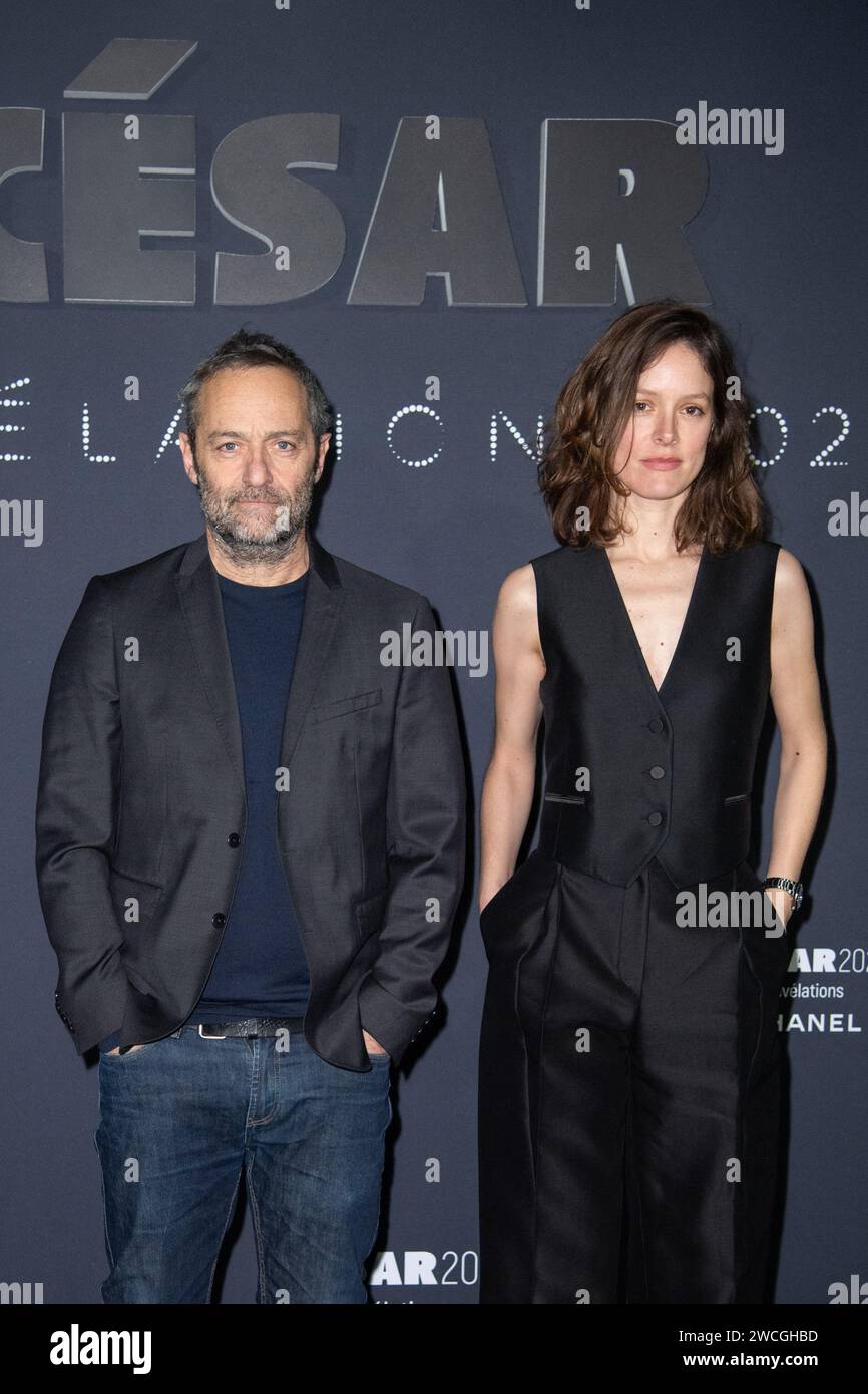 Paris, France. 15th Jan, 2024. Cedric Kahn and Stephane Caillard ...