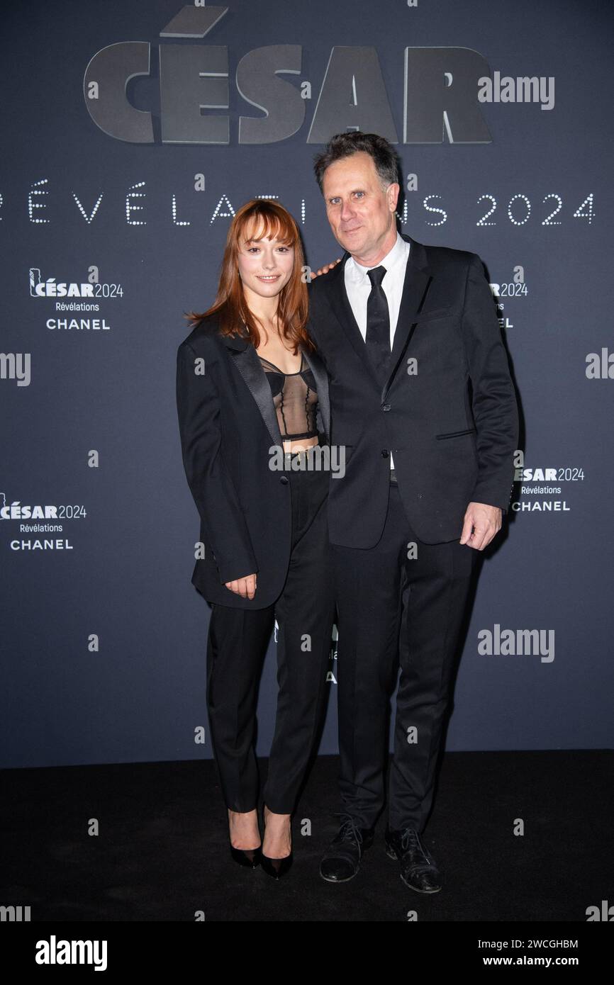 Paris, France. 15th Jan, 2024. Suzanne Jouannet and Frederic Mermoud ...