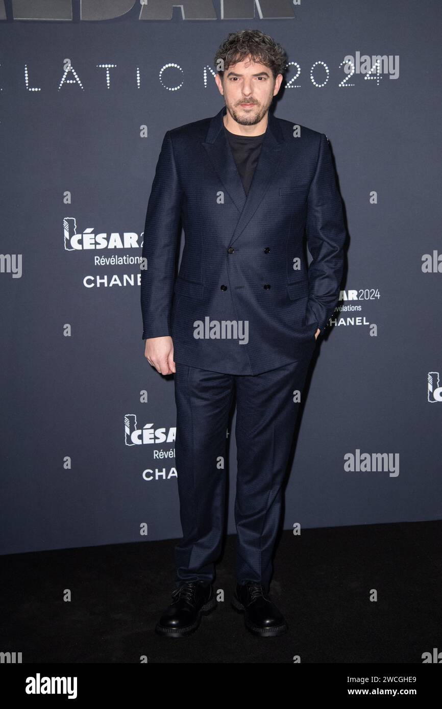 Paris, France. 15th Jan, 2024. Damien Bonnard attending the Cesar Revelations 2024 in Paris ...