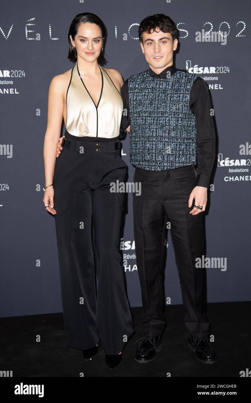 Paris, France. 15th Jan, 2024. Noemie Merlant and Julien De Saint Jean ...