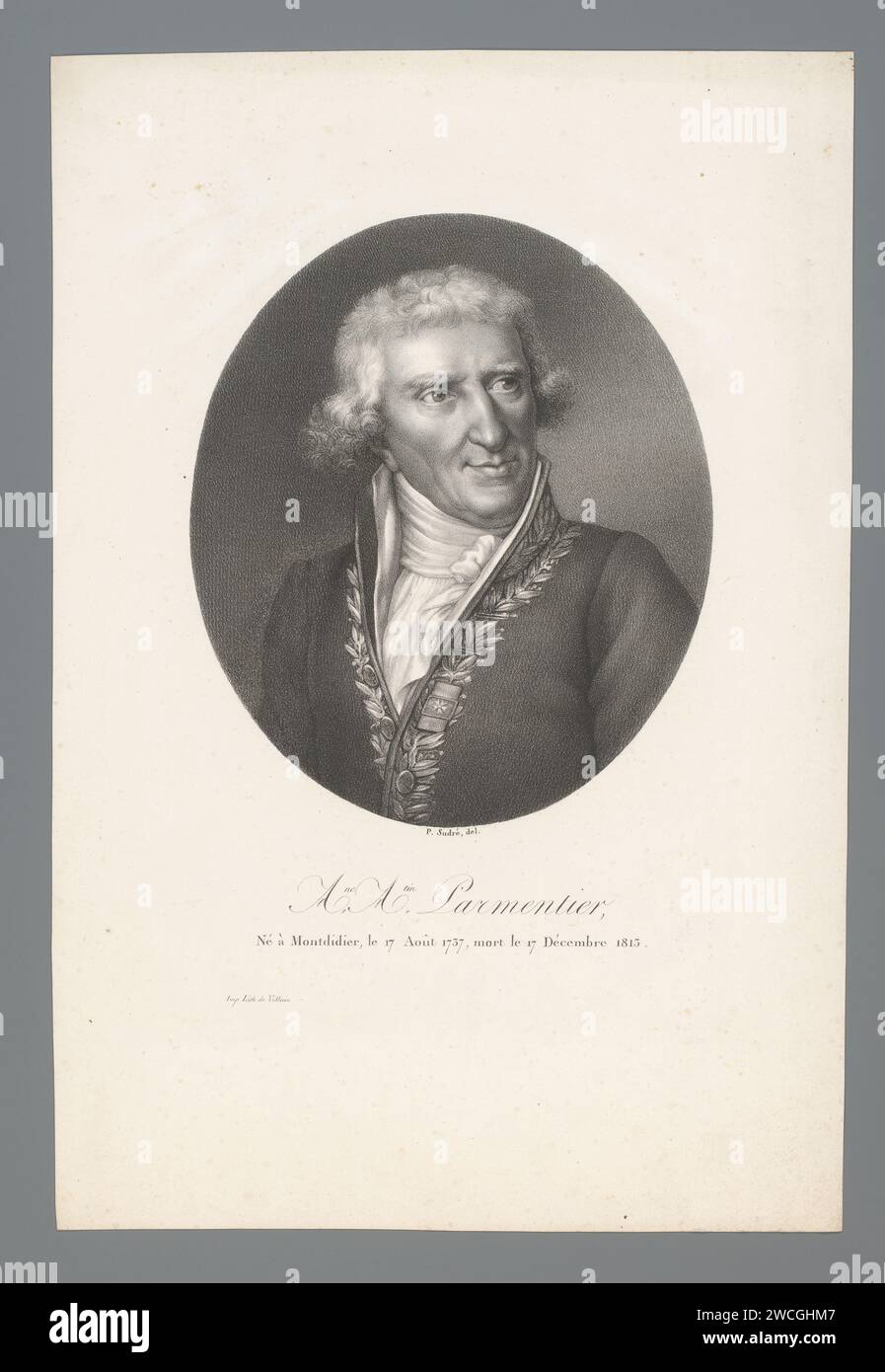 Portrait of the botanist Antoine-Augustin Parmentier, Jean Pierre Sudre ...