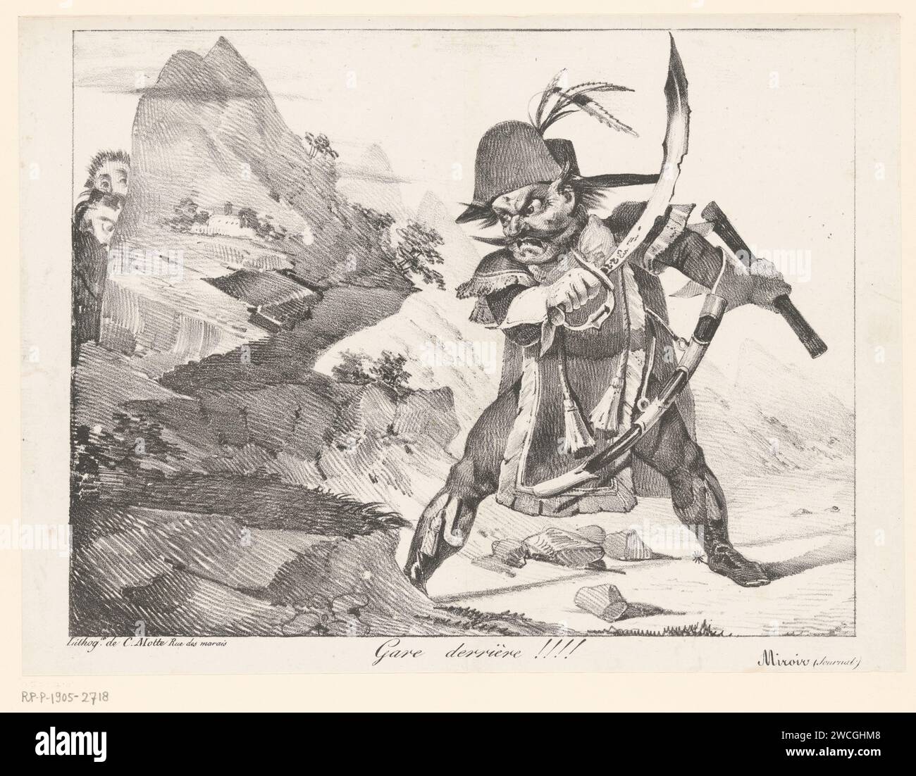 Caricature of delacroix hi-res stock photography and images - Alamy