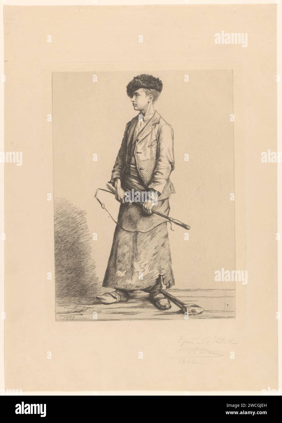 The Smiding, Auguste Danse, 1882 print Japanese paper (handmade paper ...