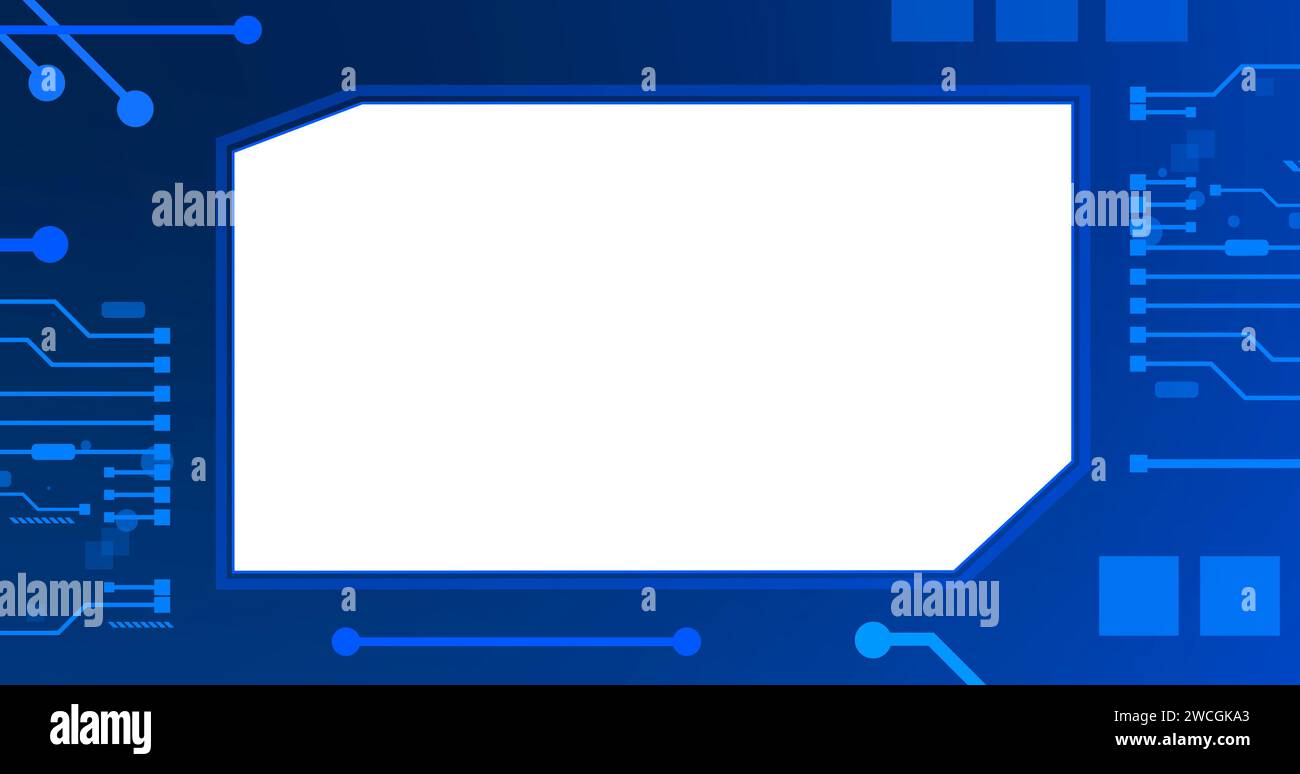 Tech border design. Cyber website, futuristic concept, hi-tech element ...