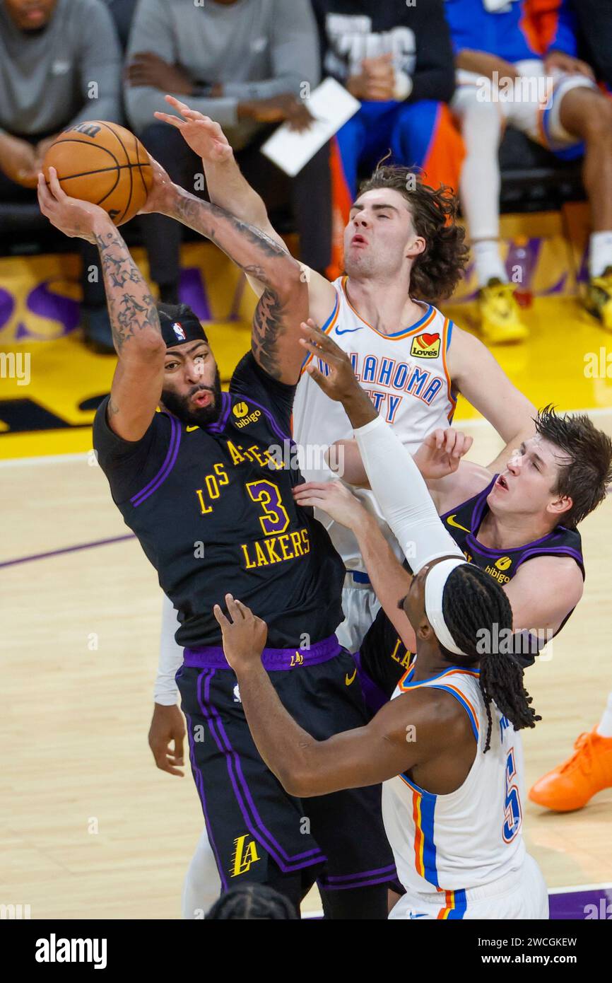 Los Angeles, California, USA. 15th Jan, 2024. Los Angeles Lakers ...