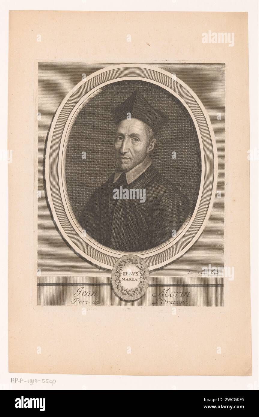 Portret van Jean Morin, Jacques Lubin, 1696 - 1700 print Paris paper ...