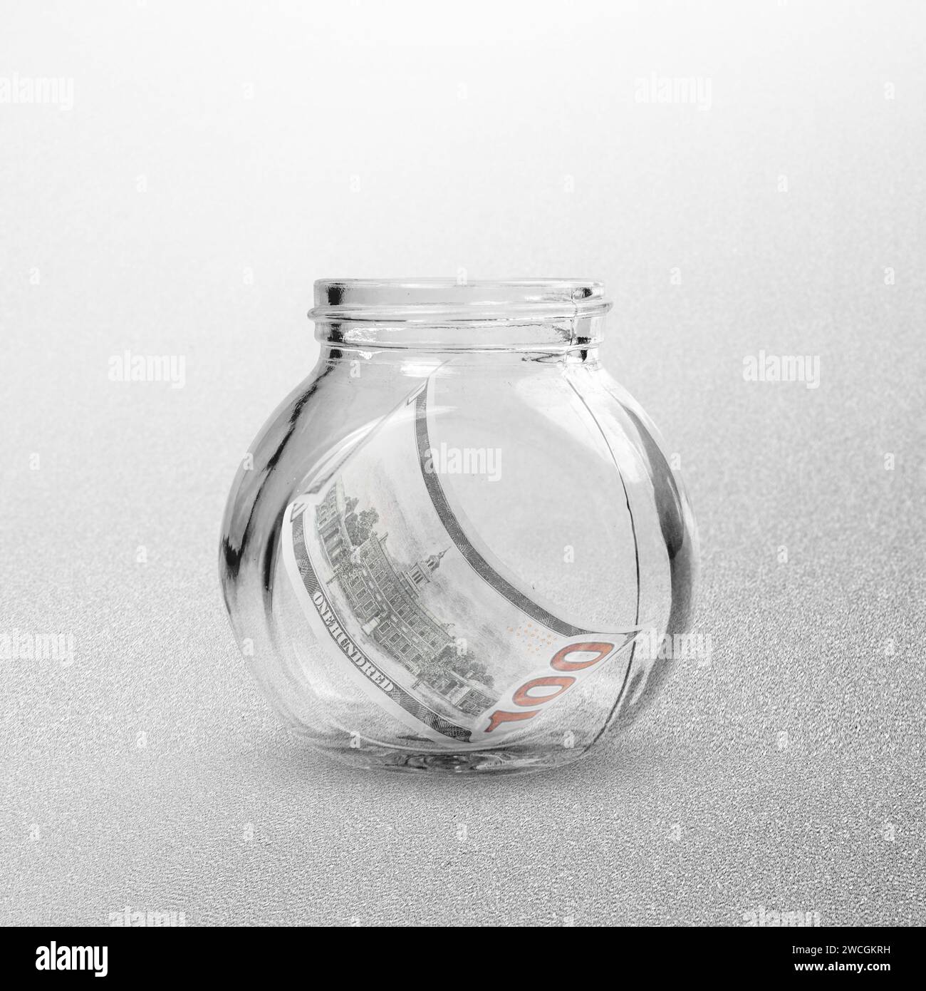 Glass jars filled dollar hi-res stock photography and images - Alamy