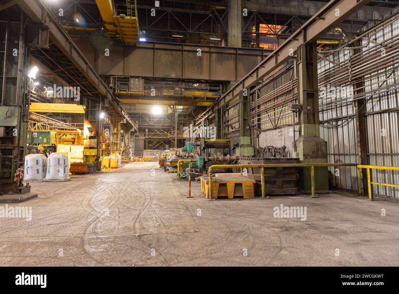 Illustration of ArcelorMittal steel works in Grande-Synthe near of ...