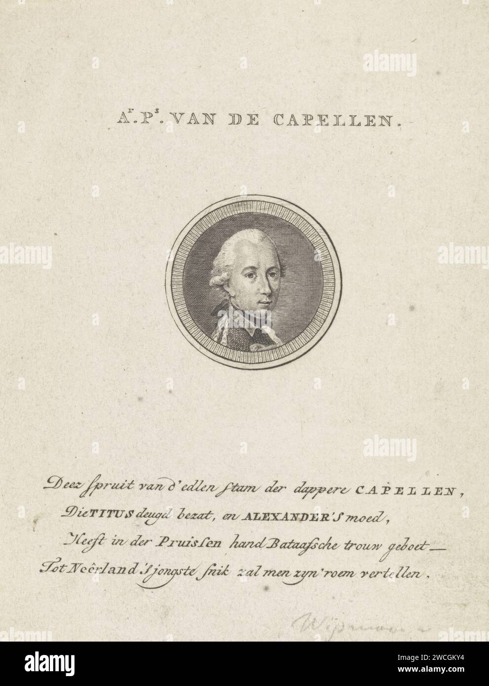 Portrait of Alexander Philip van der Capellen, Abraham Jacobsz. Hulk ...