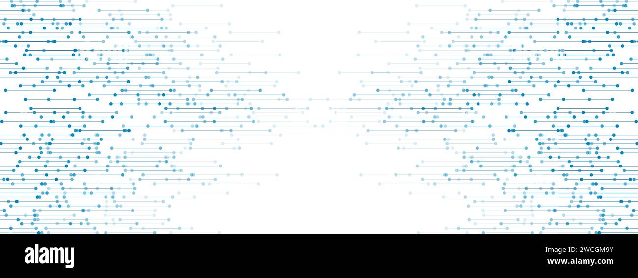 Blue abstract technology connection lines on white background. Vector ...