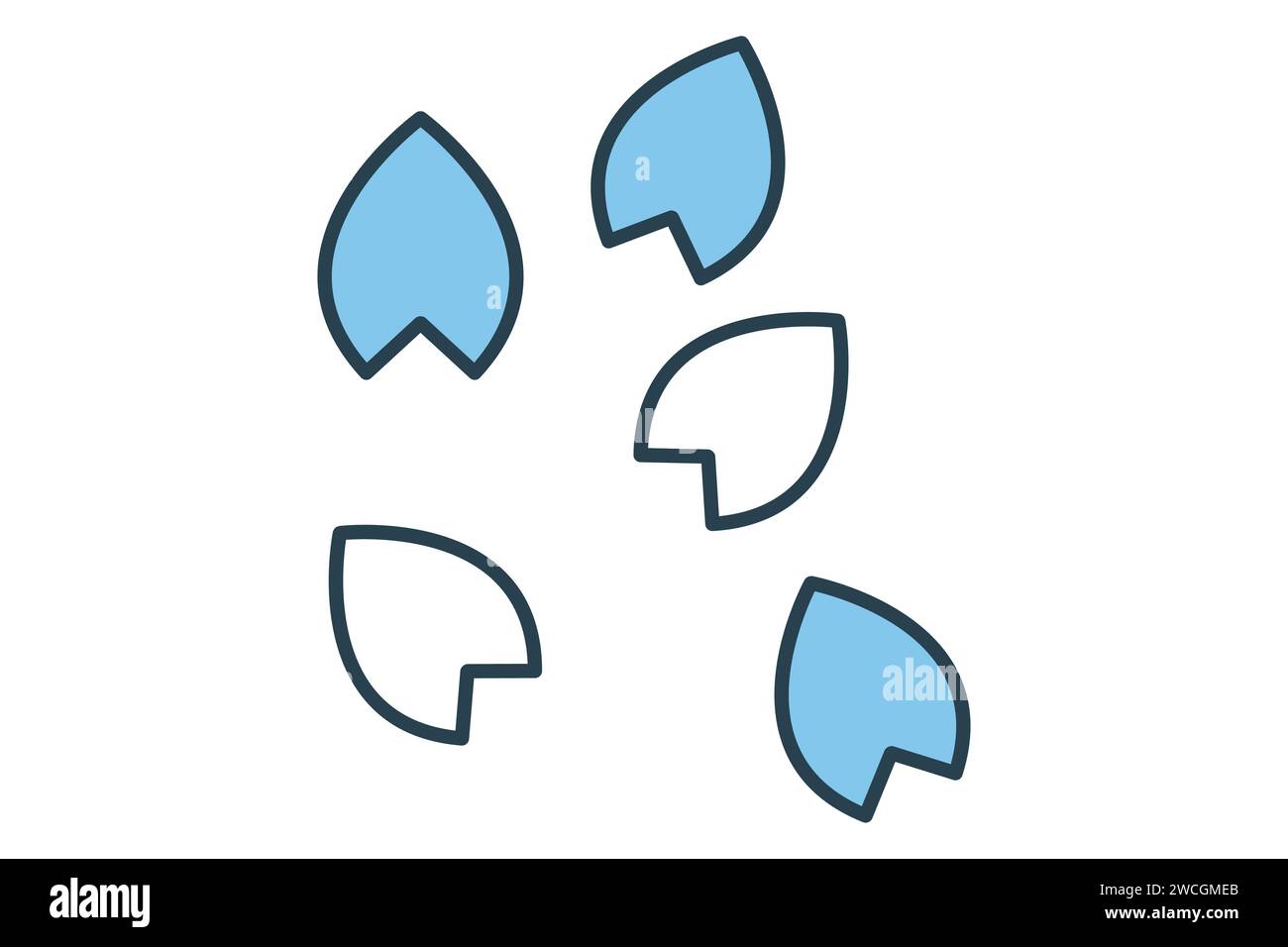 Petal icon hi-res stock photography and images - Alamy