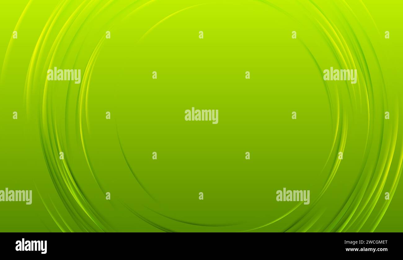 Bright green glossy circles abstract corporate background. Vector ...