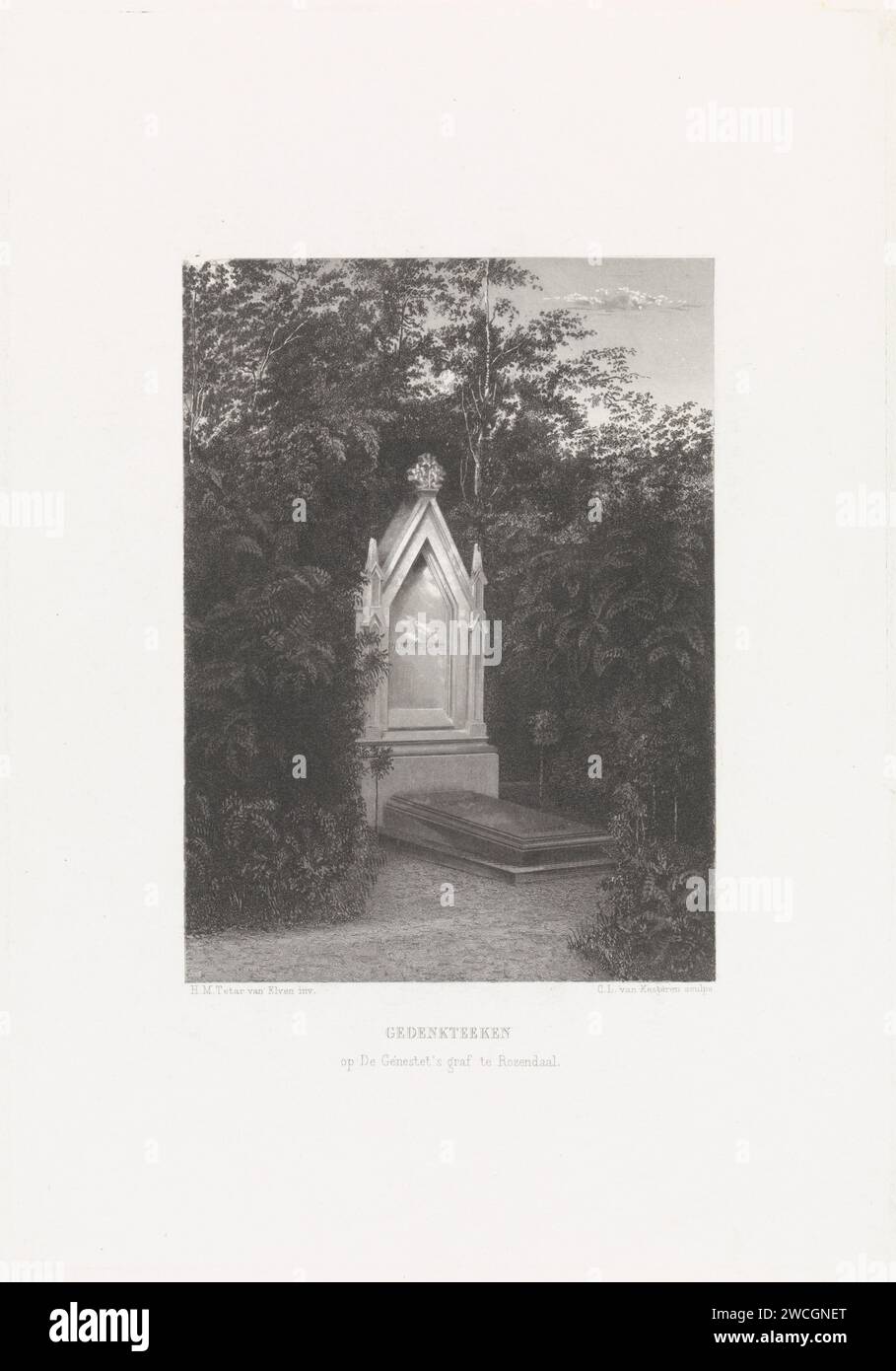 Graf of Petrus Augustus De Génestet, Christiaan Lodewijk van Kesteren ...