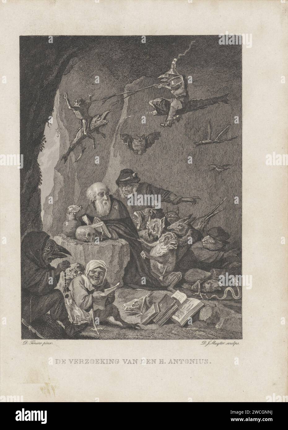 The temptation of St. Antonius, Dirk Jurriaan Sluyter, after David ...