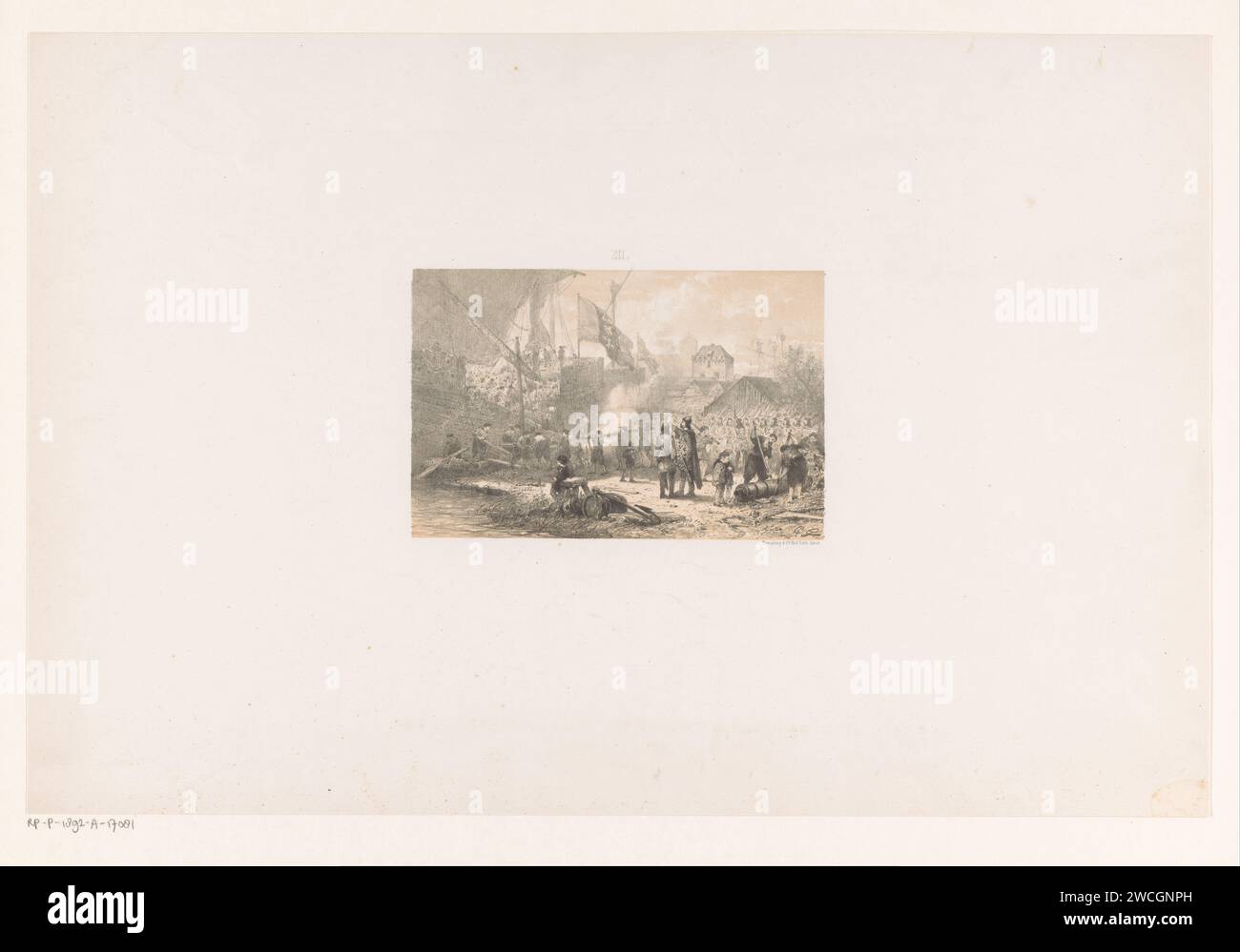 Loading of a ship for help to the King of Sweden, Johan Conrad Greive ...