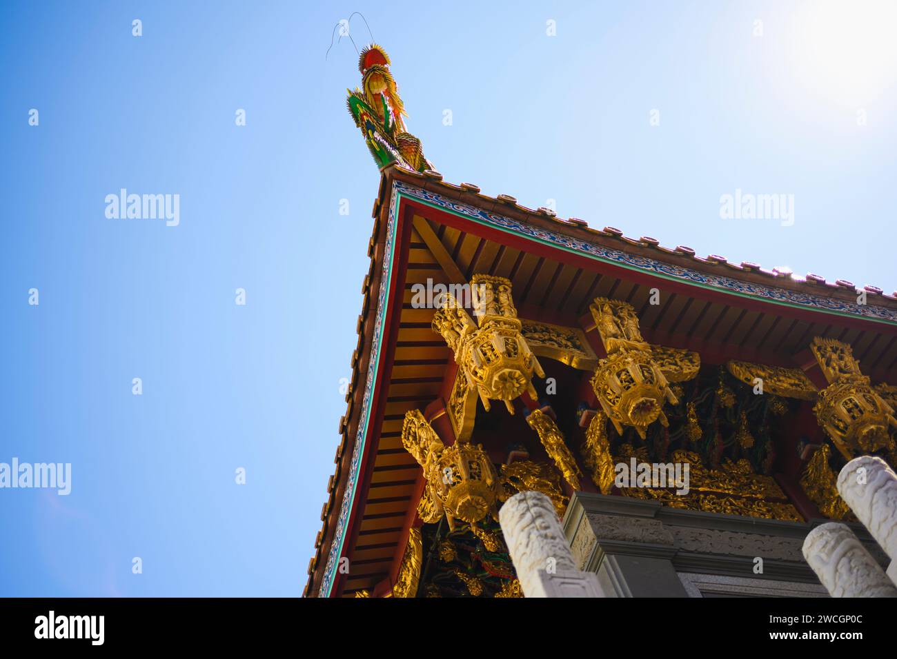 Colorful Chinese temple in Yokohama China town, Japan Stock Photo - Alamy