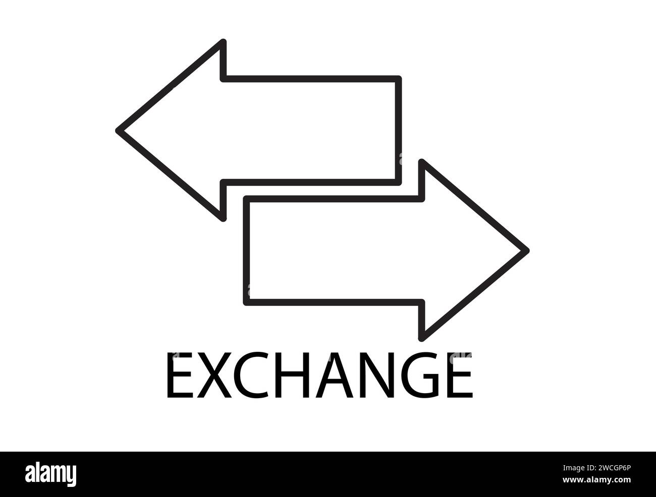 change vector icon on white Stock Vector Image & Art - Alamy