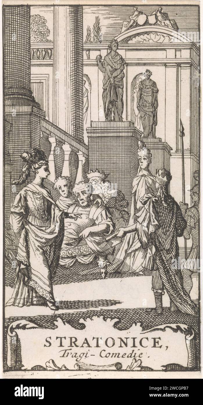 Title page for "Stratonice", in: P. Quinault, Le Theater, Part I, 1697 ...