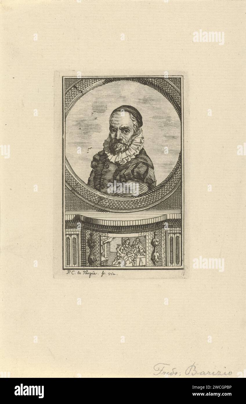 Portrait of Federico Barocci, Isaac Lodewijk La Fargue van Nieuwland ...