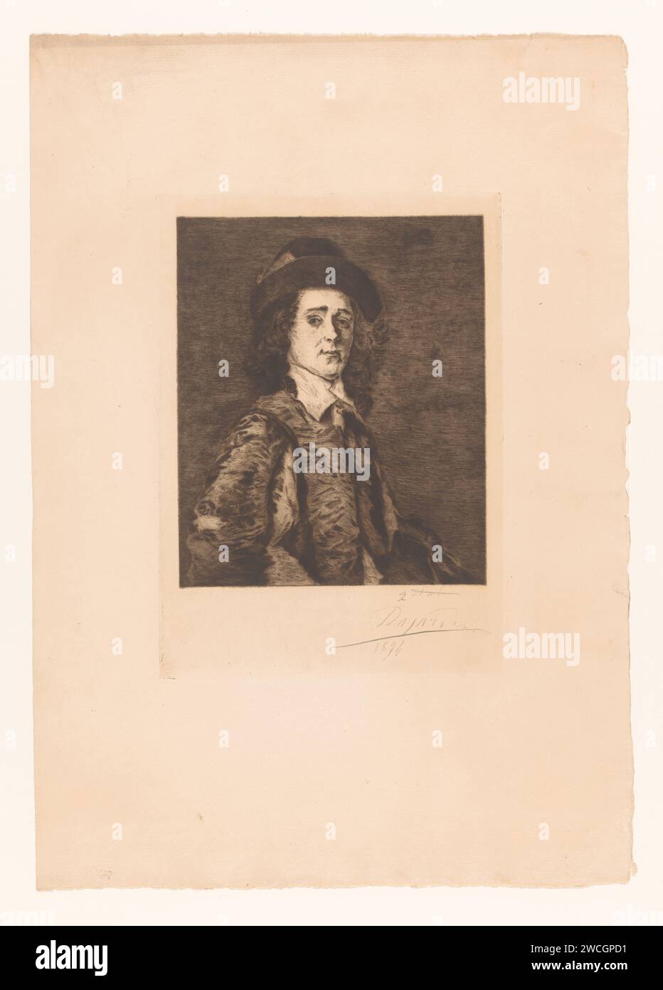 Portrait of Jasper Damage from Westrum, Joseph Dujardin, After Frans ...