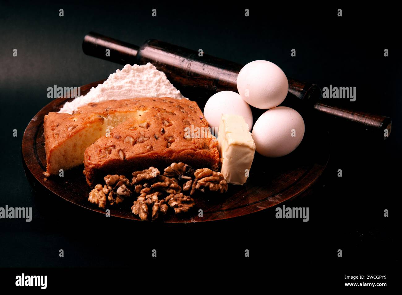 Hd bakery scene with walnut cake hi-res stock photography and images ...