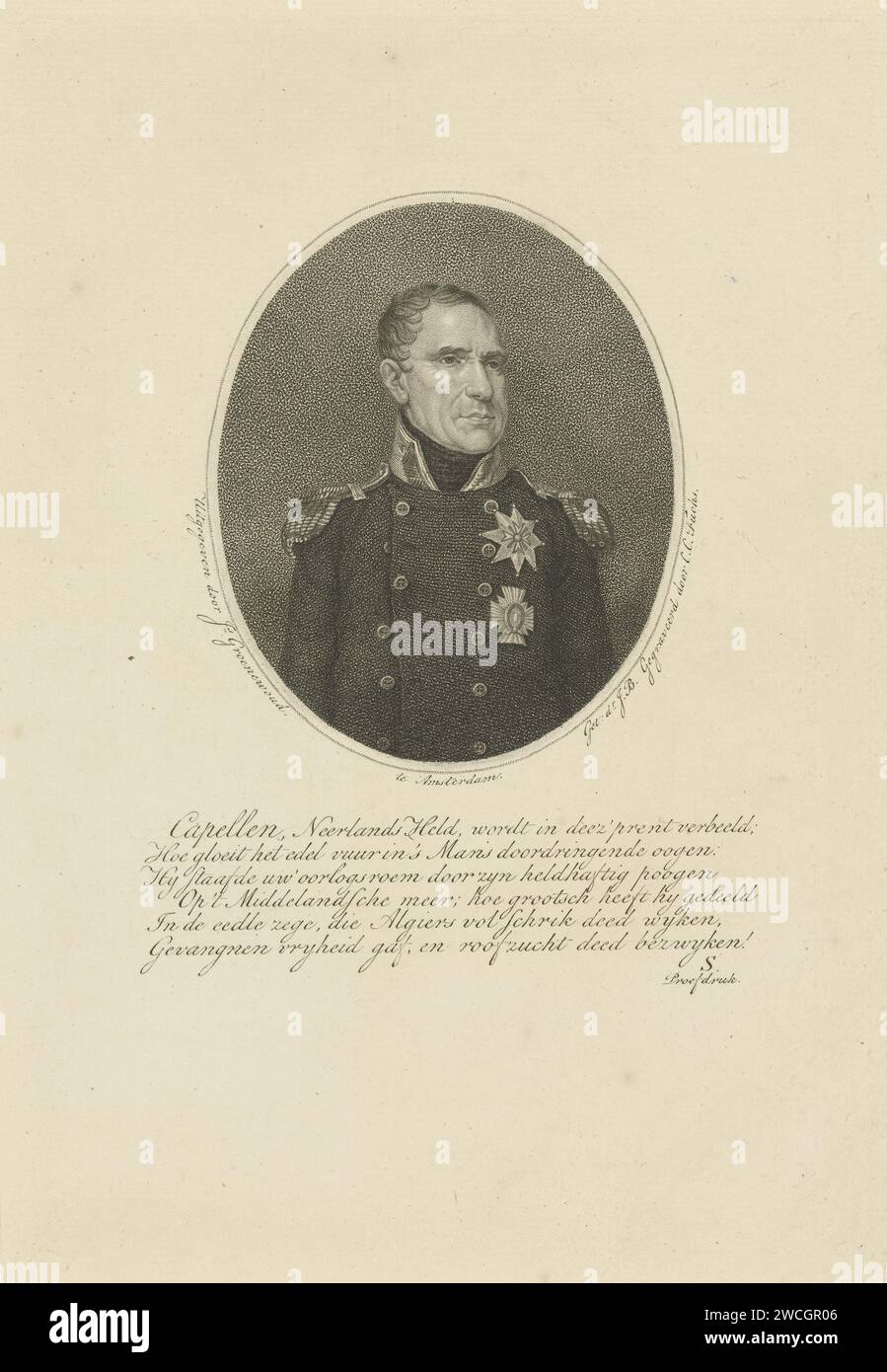 Portrait of Theodorus Frederik van Capellen, Karel Christiaan Fuchs ...