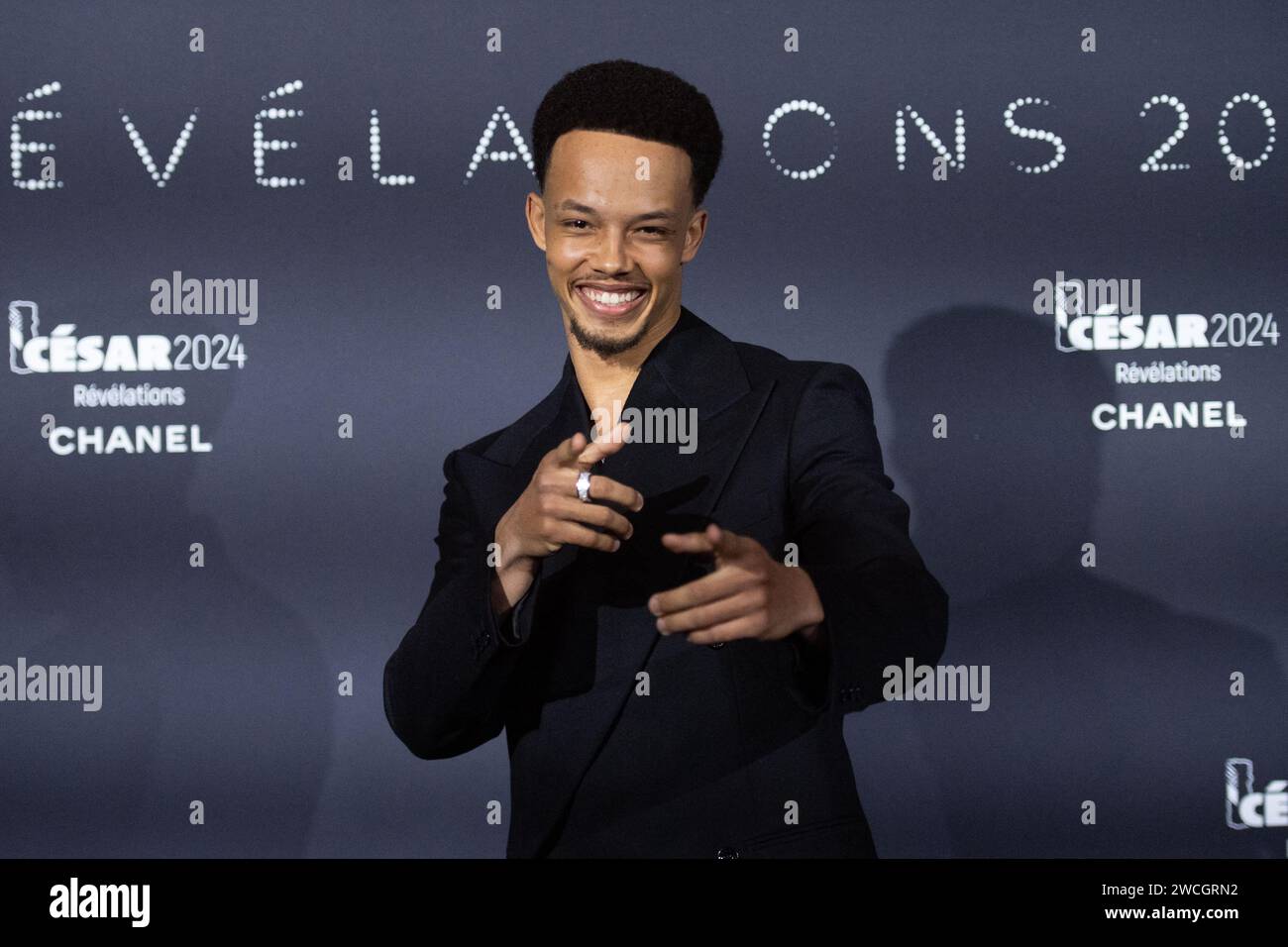 Paris, France. 15th Jan, 2024. Melvin Boomer attending the Cesar ...