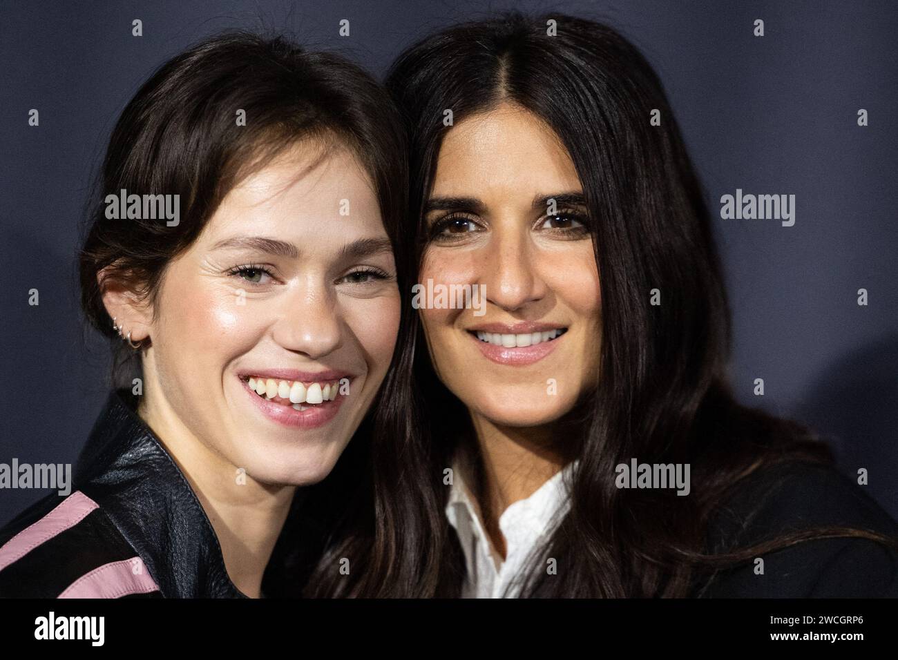 Paris, France. 15th Jan, 2024. Mathilde La Musse and Geraldine Nakache ...