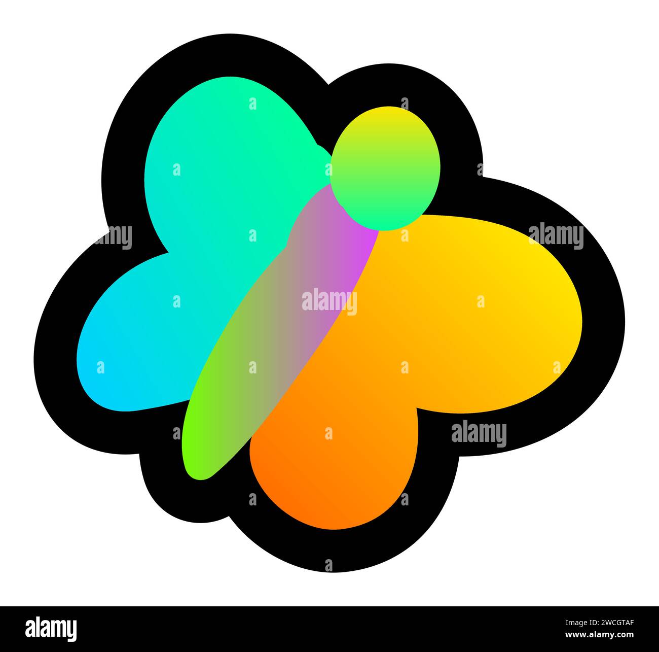 Iridescent moth Stock Vector Images - Alamy