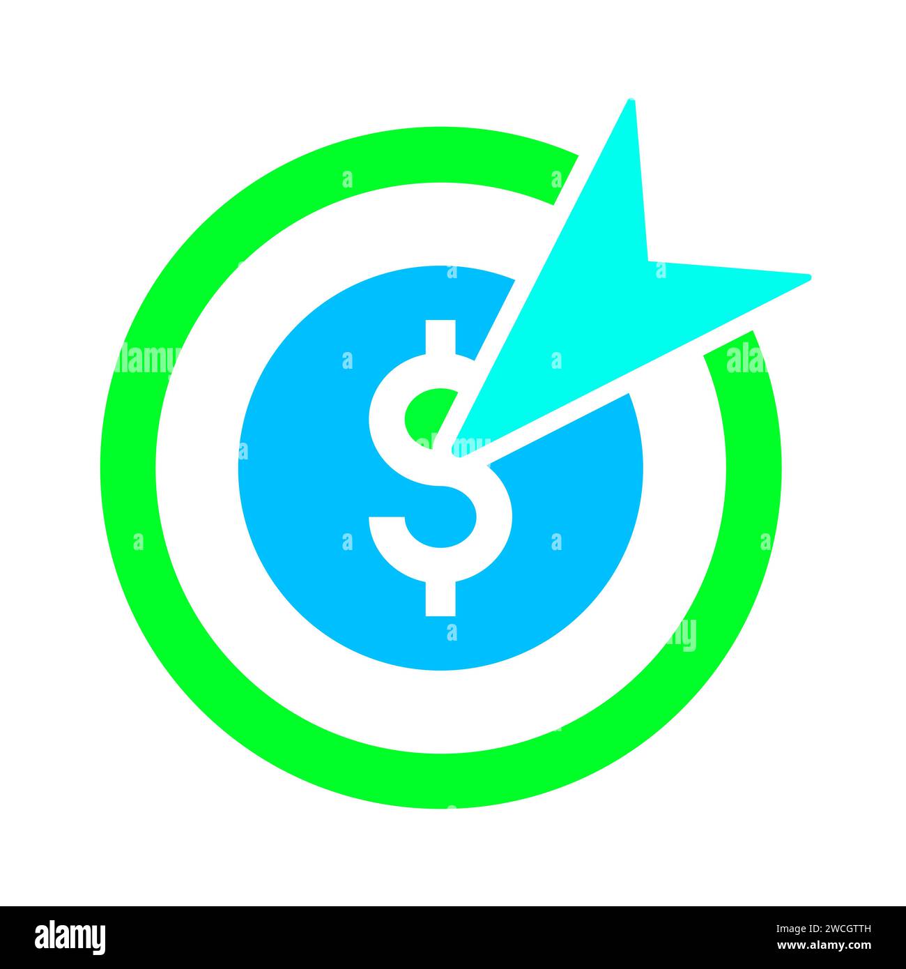 Financial Target Icon Stock Vector Image & Art - Alamy