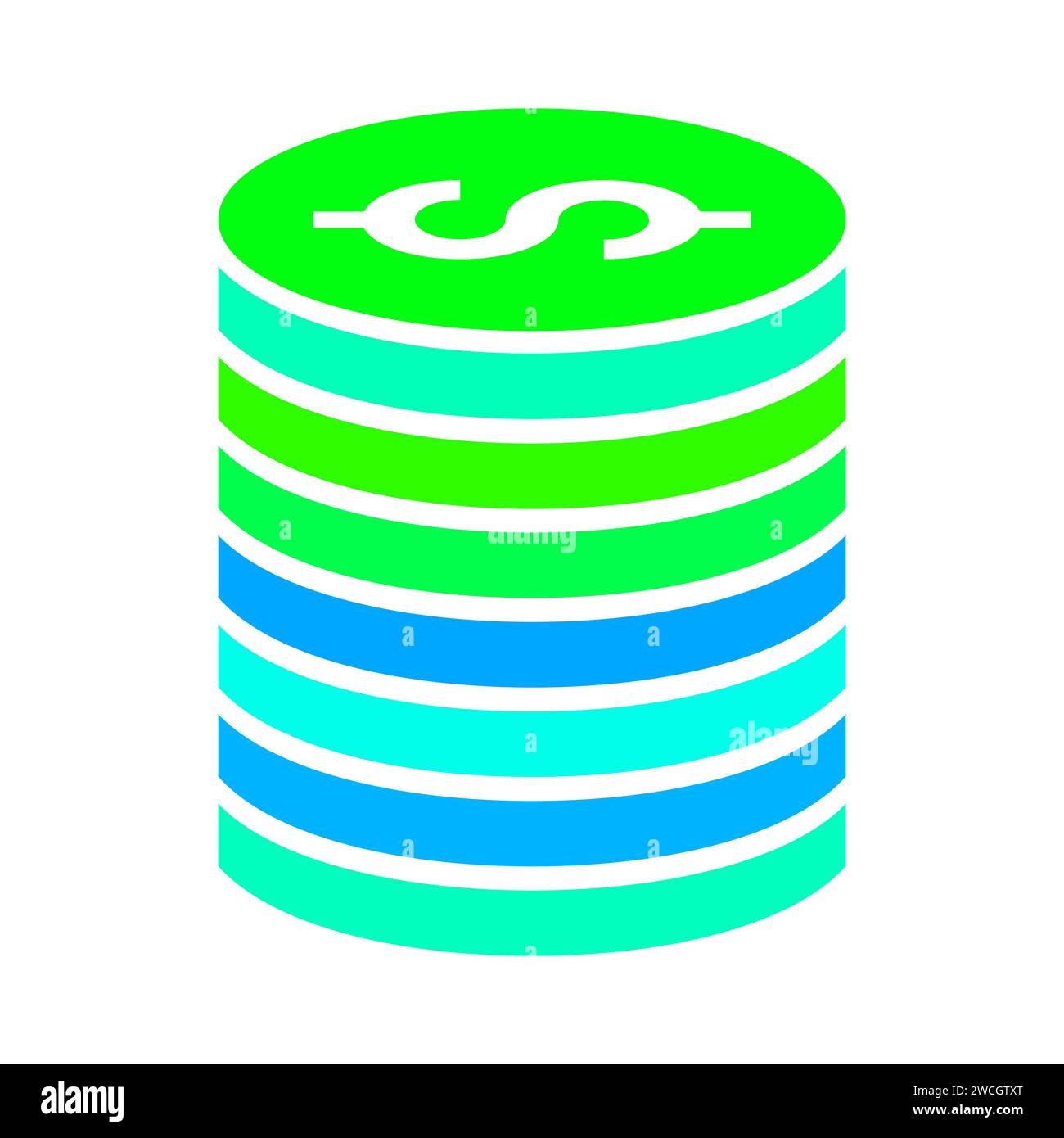 Euro coin stack Stock Vector Images - Alamy