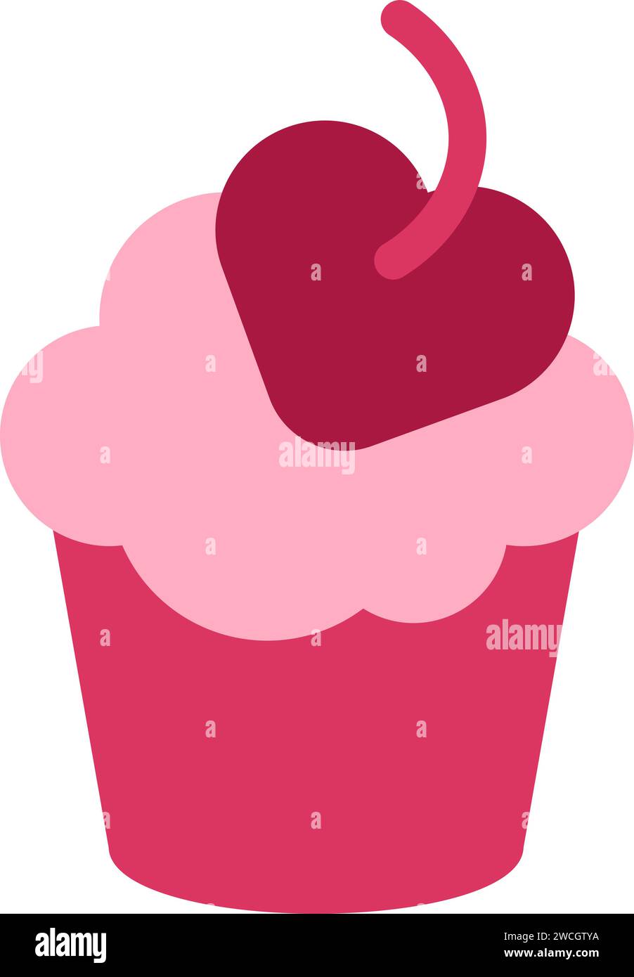 Muffin cherry icon cartoon Stock Vector Images - Alamy