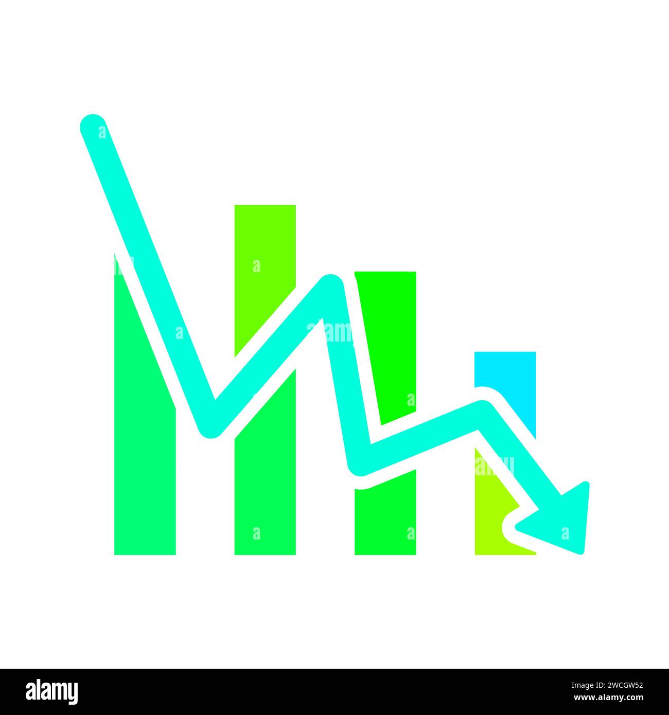 Downward bar chart hi-res stock photography and images - Alamy
