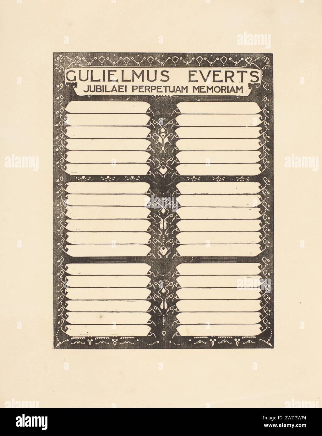 Signature magazine for Willem Everts, Karel Petrus Cornelis de Bazel ...